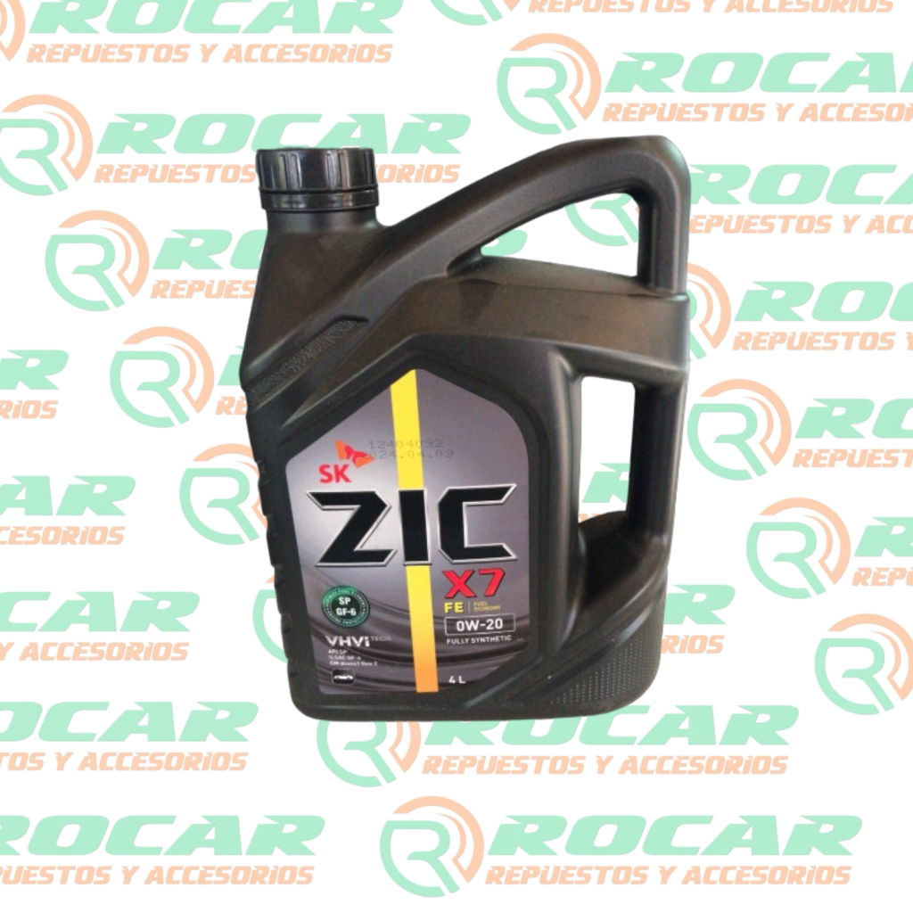 ACEITE ZIC 0W20 FULL SYNTHETIC 4ltr - Rocar Coltauco